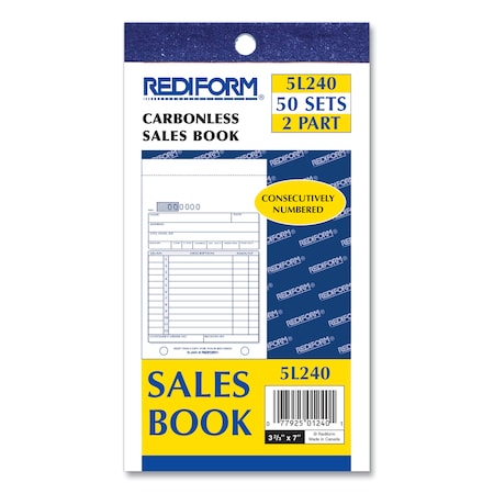 Rediform Book, Sales Carbonless Dup 5L240 | Zoro